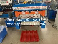 China Trapezoidal Roof Sheet Forming Machine / Roll Forming Sheet IBR Roof Sheet Making Machine for sale