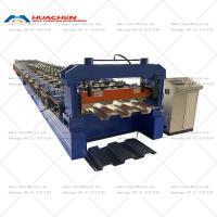 China Fully Automatic PLC Controlled Ribbed Floor Deck Roll Forming Machine for sale