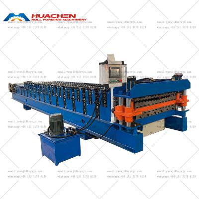 China Automatic Metal Double Layer Roofing Sheet Roll Forming Machine Versatile for sale