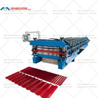 China Automatic Double Layer Roll Forming Machine Steel Roofing Sheet Roof Tile Making for sale