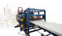 China Rock Wool Sandwich Panel Production Line Roll Forming Machine 250mm Thickness for sale