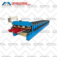 China Highly Durable Plc Step Tile Roof Roll Forming Machinery 0.3-0.6mm Material Thickness 70mm Shaft Diameter for sale