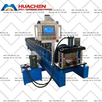 China Durable Hydraulic Roof Roll Forming Machine With 0.3-0.6mm Material Thickness And CR12 Cutter Material for sale