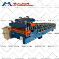 China 380v 50Hz 3 Phases Voltage Double Deck Roll Forming Machine With CR12 Cutter Material Made for sale