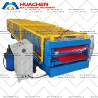 China PPGI / GI Material Type Double Deck Roll Forming Machine with 380v 50Hz 3 phases Voltage for sale