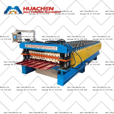 China Affordable Chain Drive Double Deck Roll Forming Machine Voltage 380v 50Hz 3 Phases for sale