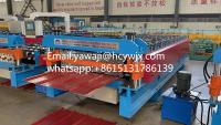 China Chain Drive Double Deck Roll Forming Machinery With 45 Steel Quenching And Plating Rollers Shafts for sale