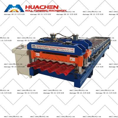 China Aluminium Metal Roof Glazed Tile Roll Forming Machine for sale