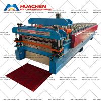 China Efficient Double Deck Roll Forming Machine with 16 Stations and Chain Drive for sale