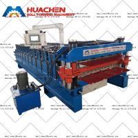 China 45 Steel Quenching And Plating Rollers Shafts double layer forming machine Speed 15m/min for sale