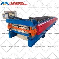 China Double Deck Roll Forming Machinec With PPGI / GI Material Type And 5.5 5.5KW Total Power for sale