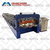China Full Automatic Steel Metal Floor Deck Roll Forming Machine With 380v 50Hz 3 Phases Voltage for sale