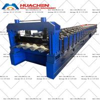 China Efficient Roof Panel Roll Forming Machine Roofing Sheet Making Machine With 15m/min Speed for sale