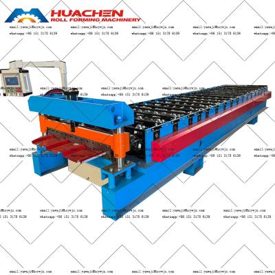 China Steel Tile Roof Roll Forming Machine / Metal Roofing Machine For Sale for sale