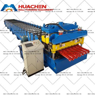 China Chain Drive Glazed Tile Forming Machine 380v 50Hz 3 Phases for sale