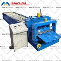 China Aluminium Step Glazed Steel Tile Roll Forming Machine Chain Drive for sale