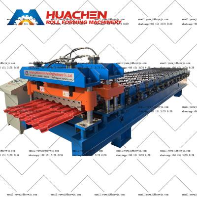 China Automatic Roof Tile Making Glazed Roll Forming Machine for sale