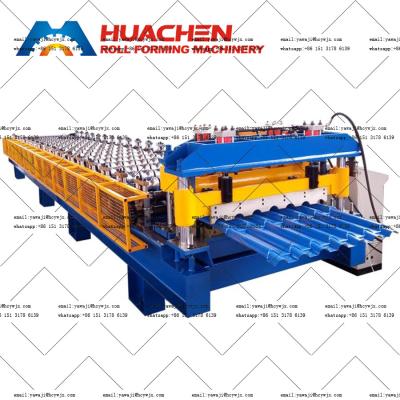 China Roofing Glazed Tile Automatic Roll Forming Machine for sale