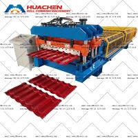 China Automatic Glazed Tile Roll Forming Machine Chain Drive for sale