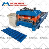 China 1000mm Beautiful Color Glazed Tile Making Machine For PPGI / GI for sale