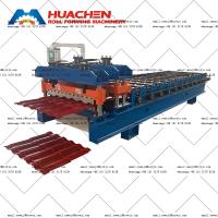 China PPGI/GI Glazed Tile Roll Forming Machine For 0.3-0.6mm for sale