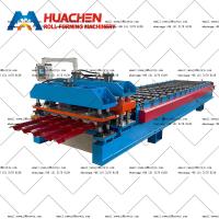 China 1200mm Glazed Roof Tile Roll Forming Machine With 14 Stations for sale