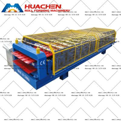 China Double Layer Glazed Tile 1250mm Roll Forming Machine for sale
