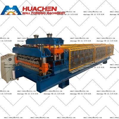 China Metal Double Deck Silo Roll Forming Machine For PPGI / GI for sale