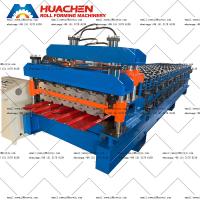 China Metal Double Deck Roll Forming Metal Sheet Making Machine for sale