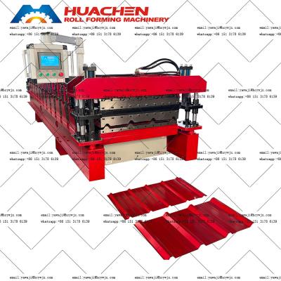 China 1000mm Roof Double Layer Roll Forming Machine 10/13 Stations for sale