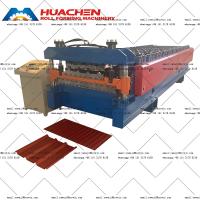 China Double Deck 0.3-0.6mm Steel Roofing Roll Forming Machines For 1200mm for sale