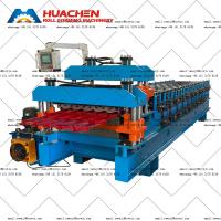 China Roof Sheet Double Deck Steel Roll Forming Machine Chain Drive for sale