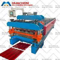 China Roofing Panel Sheet Double Layer Forming Machine For PPGI / GI for sale