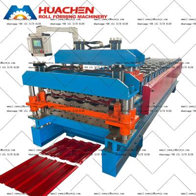 China Roofing Panel Sheet Double Layer Forming Machine For PPGI / GI for sale