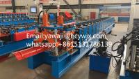 China 0.3mm - 0.8mm High Speed Ridge Cap Roll Forming Machine 380V 50HZ 3 for sale