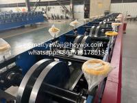 China Rain Water Cr12 steel Gutter Roll Forming Machine With 18 Rows for sale