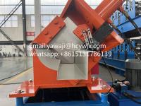 China Rain Water Cr12 steel Gutter Roll Forming Machine With 18 Rows for sale