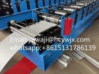 China Galvanized Ridge Roofing Gutter Roof Panel Roll Forming Machine 410mm Width for sale
