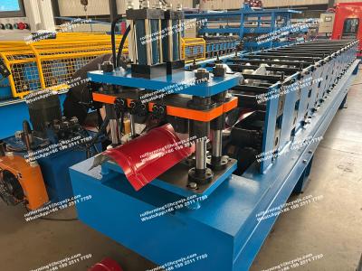 China High Speed Color Steel Sheet Roof Ridge Cap Roofing Roll Forming Tile Making Machine for sale