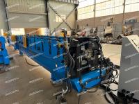 China Rainspout Downspout Roll Forming Machine Hydrulic Cutting 100mm Or Customized Diameter for sale