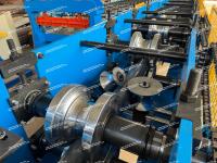 China Rainspout Downspout Roll Forming Machine Hydrulic Cutting 100mm Or Customized Diameter for sale