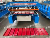 China Ethiopia 600 PLC Control System Roof Sheet Making Machine Iron Rolling Machine for sale