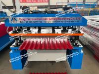 China Steel Silo PPGI Corrugated Roll Forming Machine For 0.7mm Roof Sheet for sale