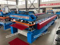 China Steel Silo PPGI Corrugated Roll Forming Machine For 0.7mm Roof Sheet for sale