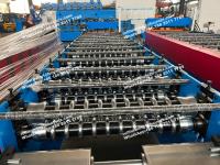 China Steel Silo PPGI Corrugated Roll Forming Machine For 0.7mm Roof Sheet for sale