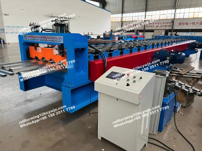 China Floor Deck Panel Floor Deck Roll Forming Machine 24 Stations for sale