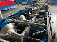 China Customized Automatic Ridge Cap Roll Forming Machine with 5.5Kw Main Motor Power and PLC Control for 0.3-0.6mm Thickness Plate for sale