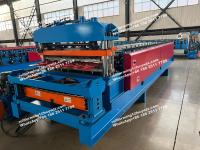 China CE Approvals Double Layer Roll Forming Machine for 0.3-0.6mm Metal Deck and Steel Tile with Mitsubishi PLC Control for sale