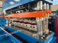 China CE Approvals Double Layer Roll Forming Machine for 0.3-0.6mm Metal Deck and Steel Tile with Mitsubishi PLC Control for sale