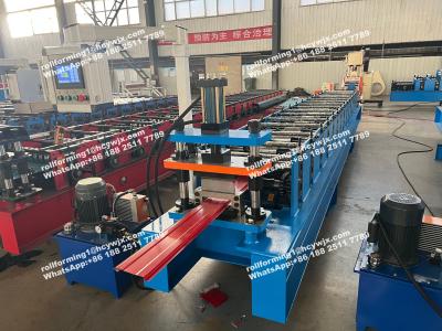 China PLC Controlled Spandrel Color Coated Wall Panel Roll Forming Machine with 0.3-0.6mm Thickness and 15 Rows Rollers for sale